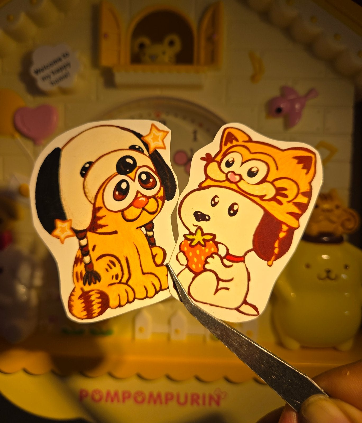 One-Off Snoopy & Garfield Art Set – Dusti Starz